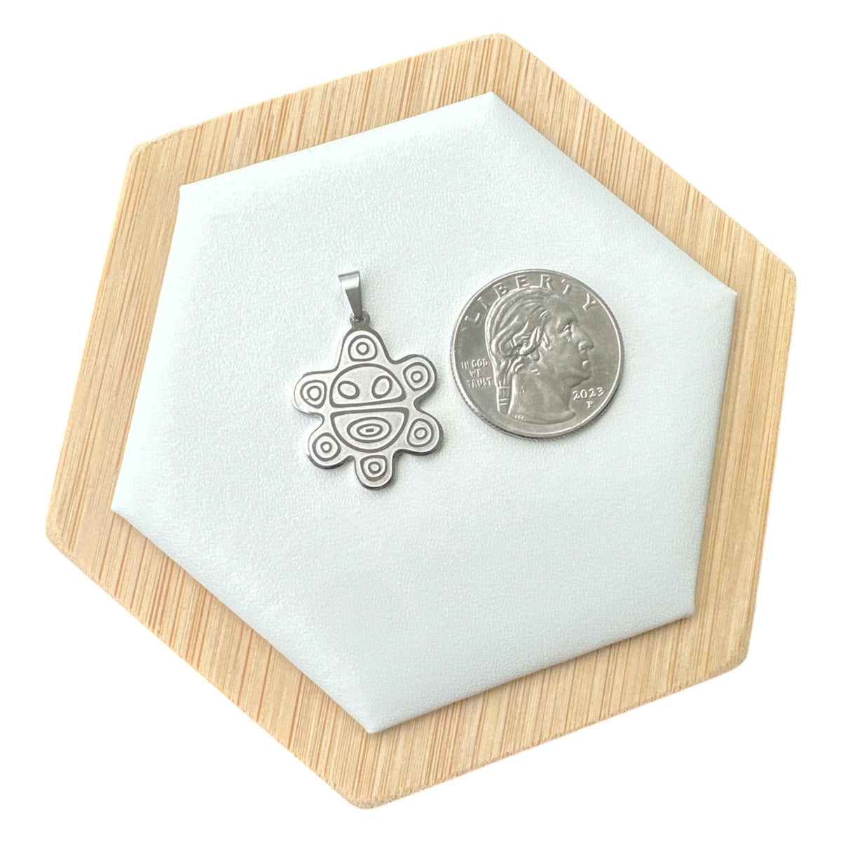 Collar Sol Taino Plateado (Pequeño) – Bisuteria Moderna PR